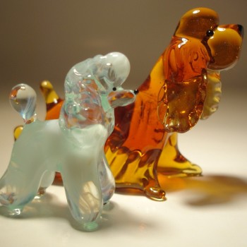 Artisan Glass Dog Figurines - All Breeds - Glass Lilies
